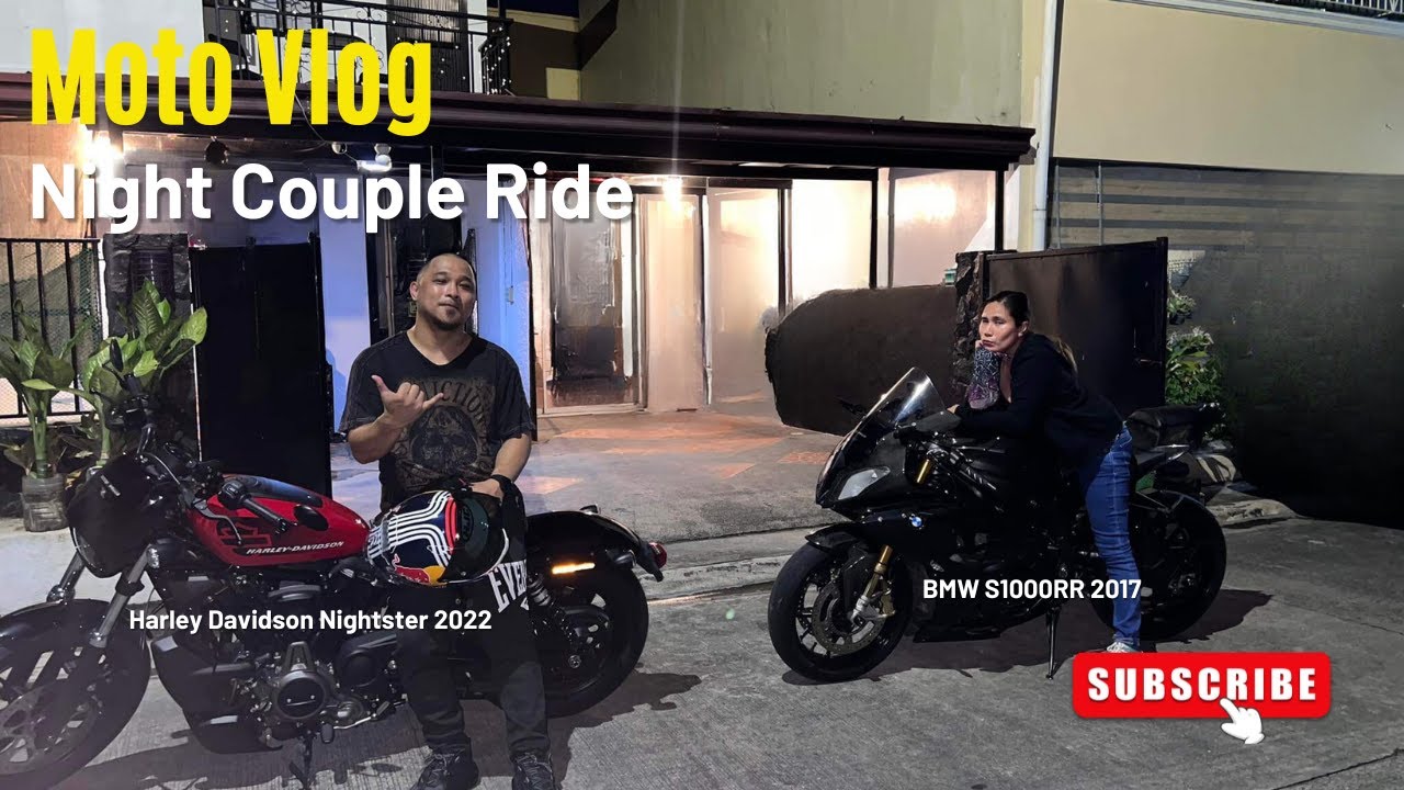 Nightster Harley Davidson | First time Couple night ride - YouTube