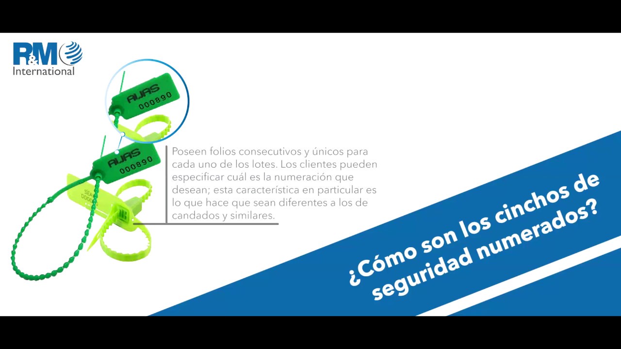 LOS CINCHOS DE SEGURIDAD NUMERADOS SON UNA HERRAMIENTA INDISPENSABLE ...