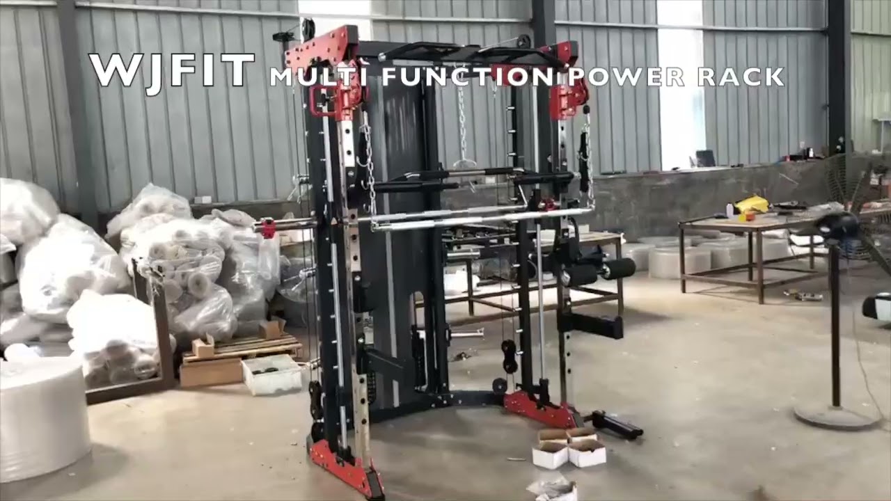 Multi Function Trainer Smith Machine Cable Crossover Machine Functional ...