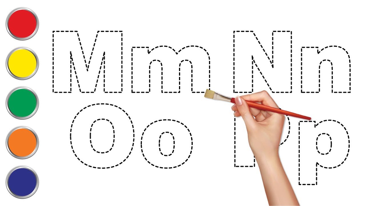 Let's Learn to Draw and PaintMNOP for Kids // Easy Step by Step Drawing ...