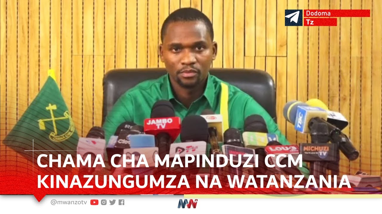 #LIVE: CHAMA CHA MAPINDUZI CCM WANAZUNGUMZA NA WATANZANIA MUDA HUU ...