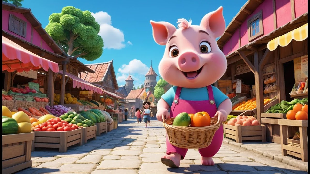 To Market, To Market Rhyme Song | Popular Nursery Rhyme | Educational ...