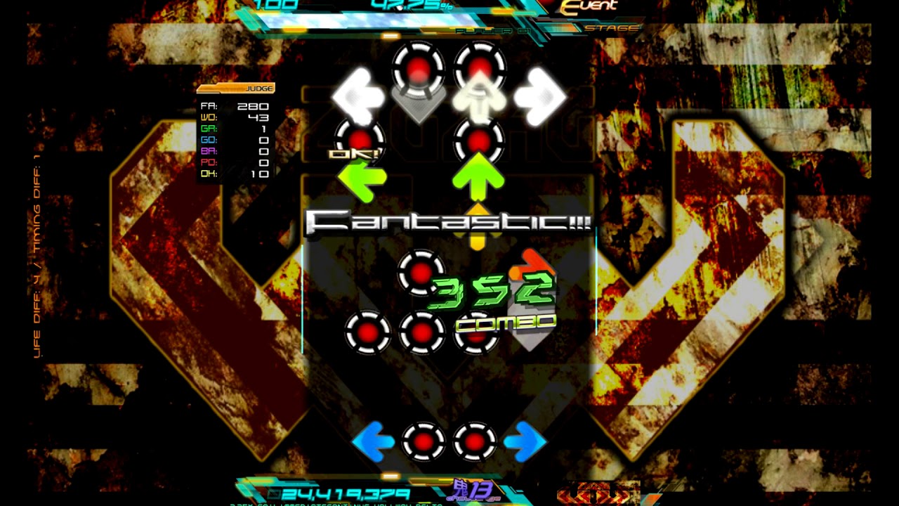 【Stepmania】Vertex^3 694/695COMBO - YouTube