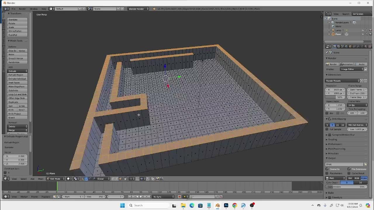 blender maze level - YouTube