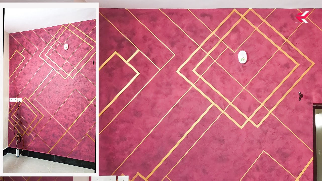 Geometric pattern luxury wall texture design || New interior texture ...