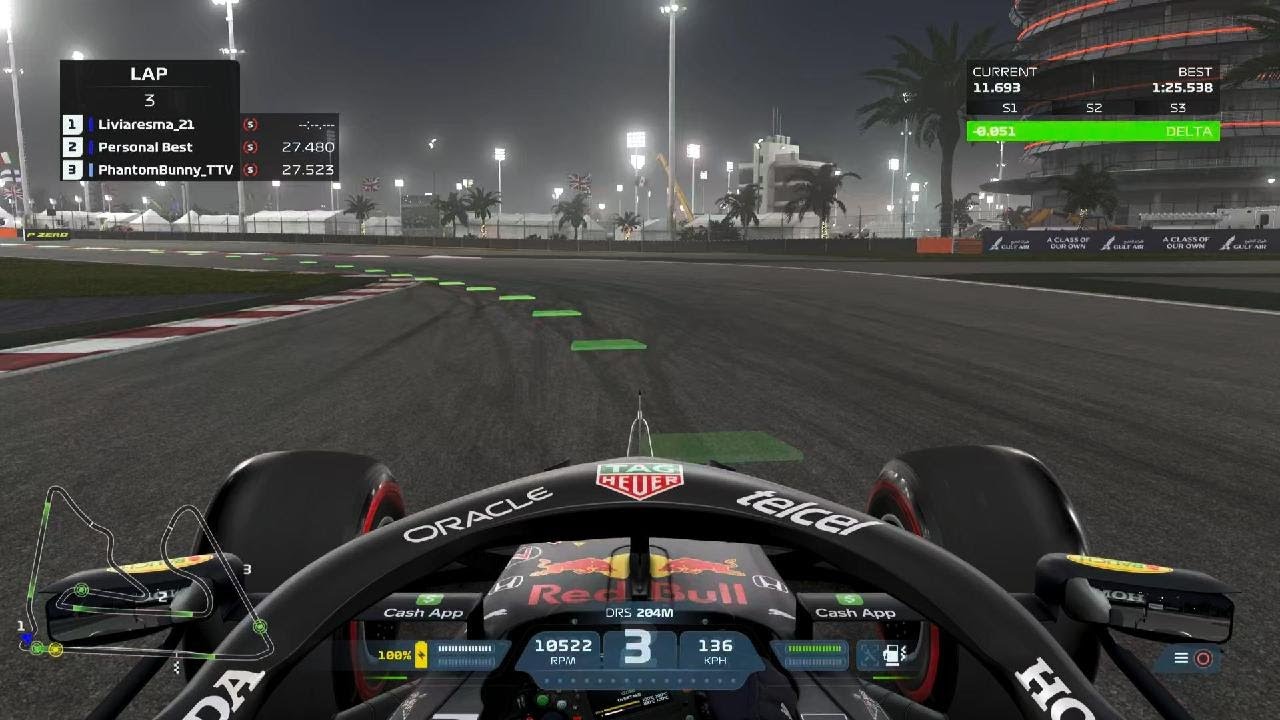 F1 2021 Ps5 Bahrain Time Trial Personal Best (1:25:403) - YouTube