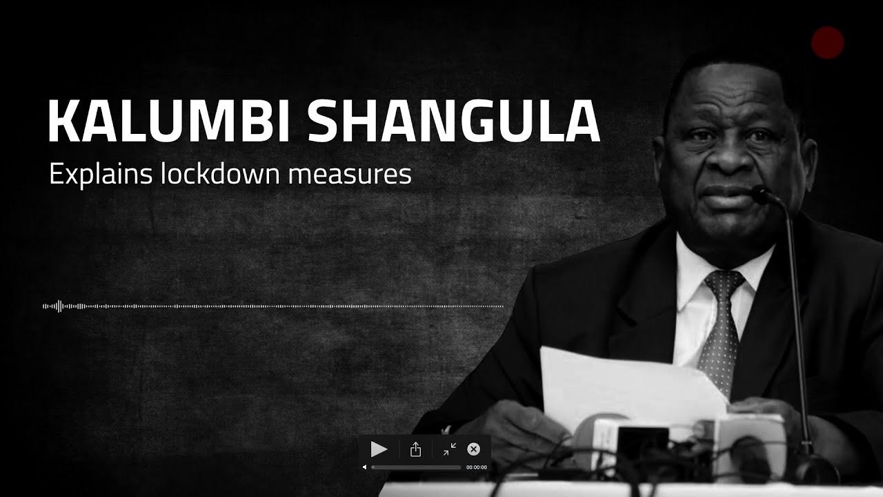 Kalumbi Shangula explains lockdown measures - YouTube
