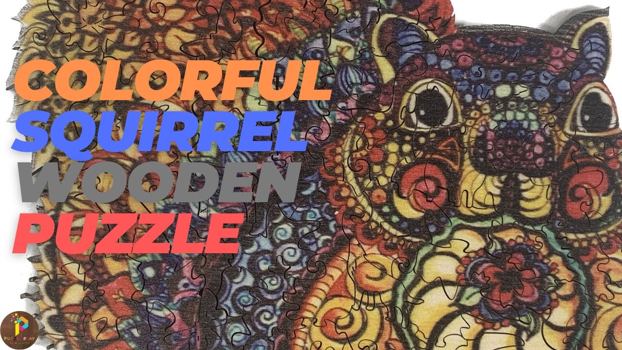 Colorful Squirrel | Wooden Jigsaw Puzzle - YouTube