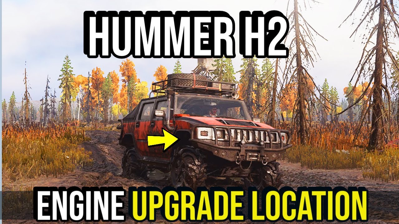 Engine Upgrade Location Hummer H2 in Snow*Runner - YouTube