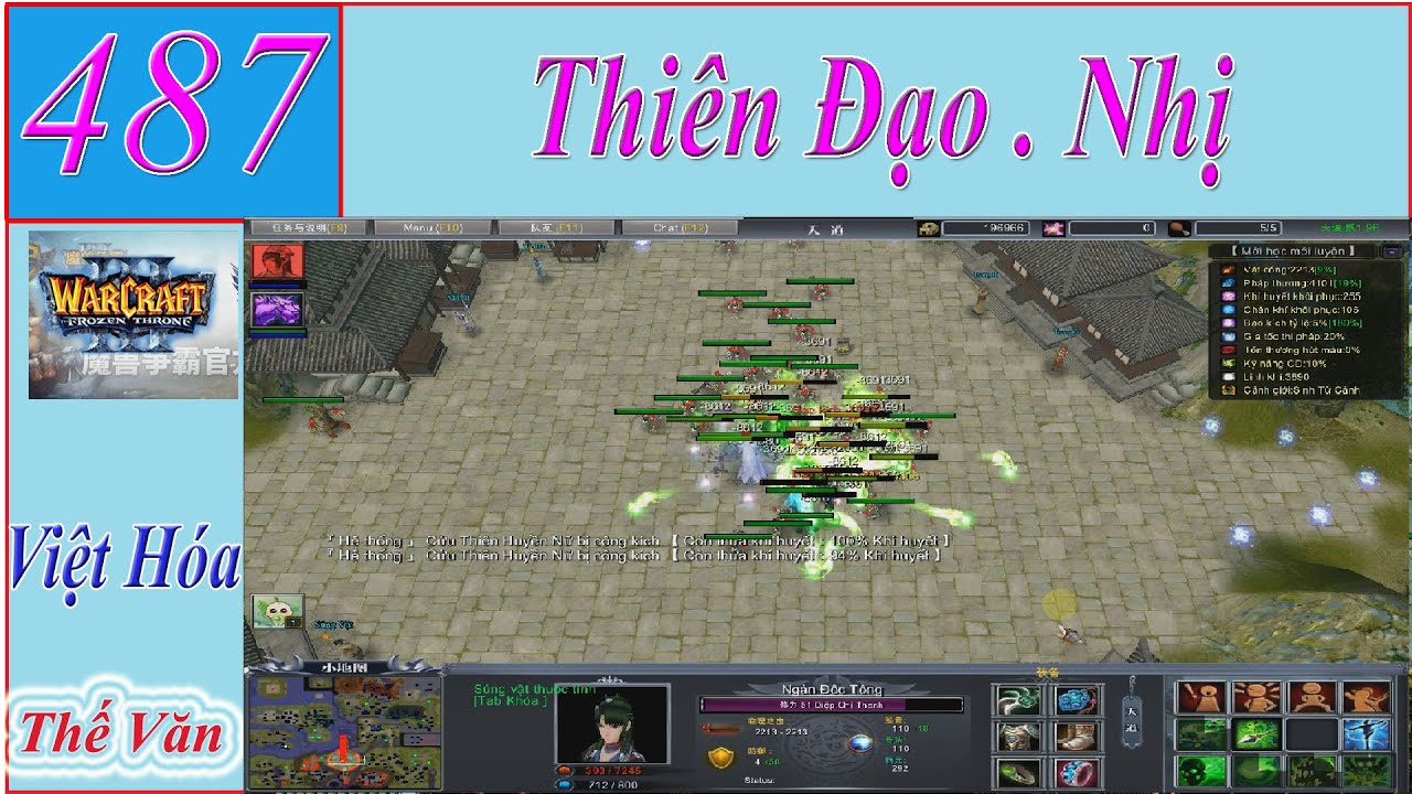 WAR3 - 487 | Thiên Đạo . Nhị - Việt Hóa | Hero Defense - Phòng Thủ ...