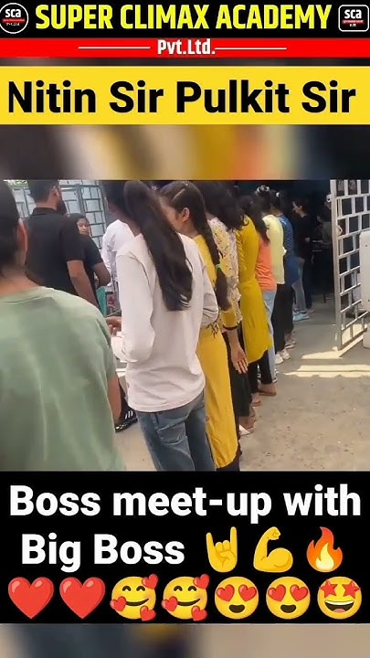 Nitin sir and pulkit sir claimax main intry my boss maroof sir - YouTube