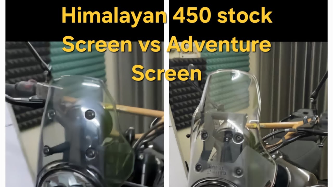 Royal Enfield Himalayan 450 Adventure Screen and Zana GPS Mount - YouTube
