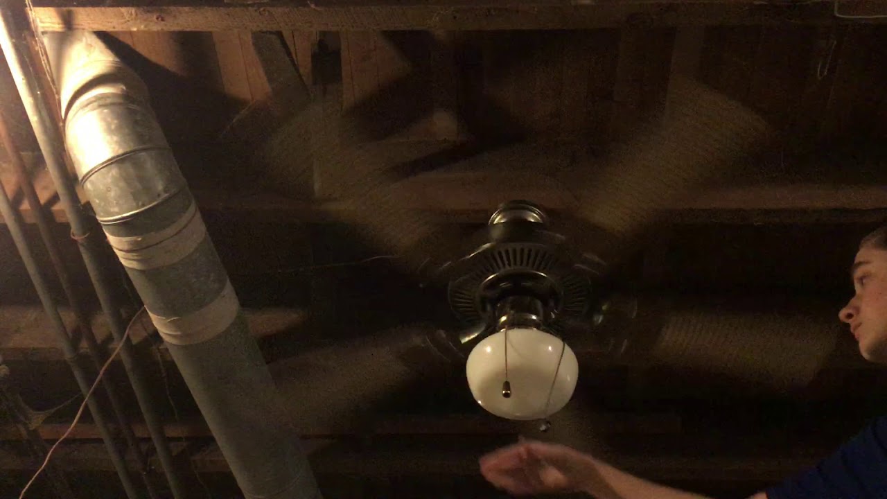52” 1990 SMC DC52 Park Avenue III Ceiling Fan, With Light. - YouTube