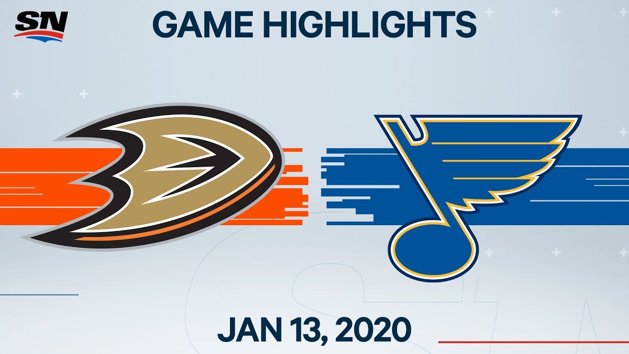 NHL Highlights | Ducks vs. Blues – Jan. 13, 2020 - YouTube