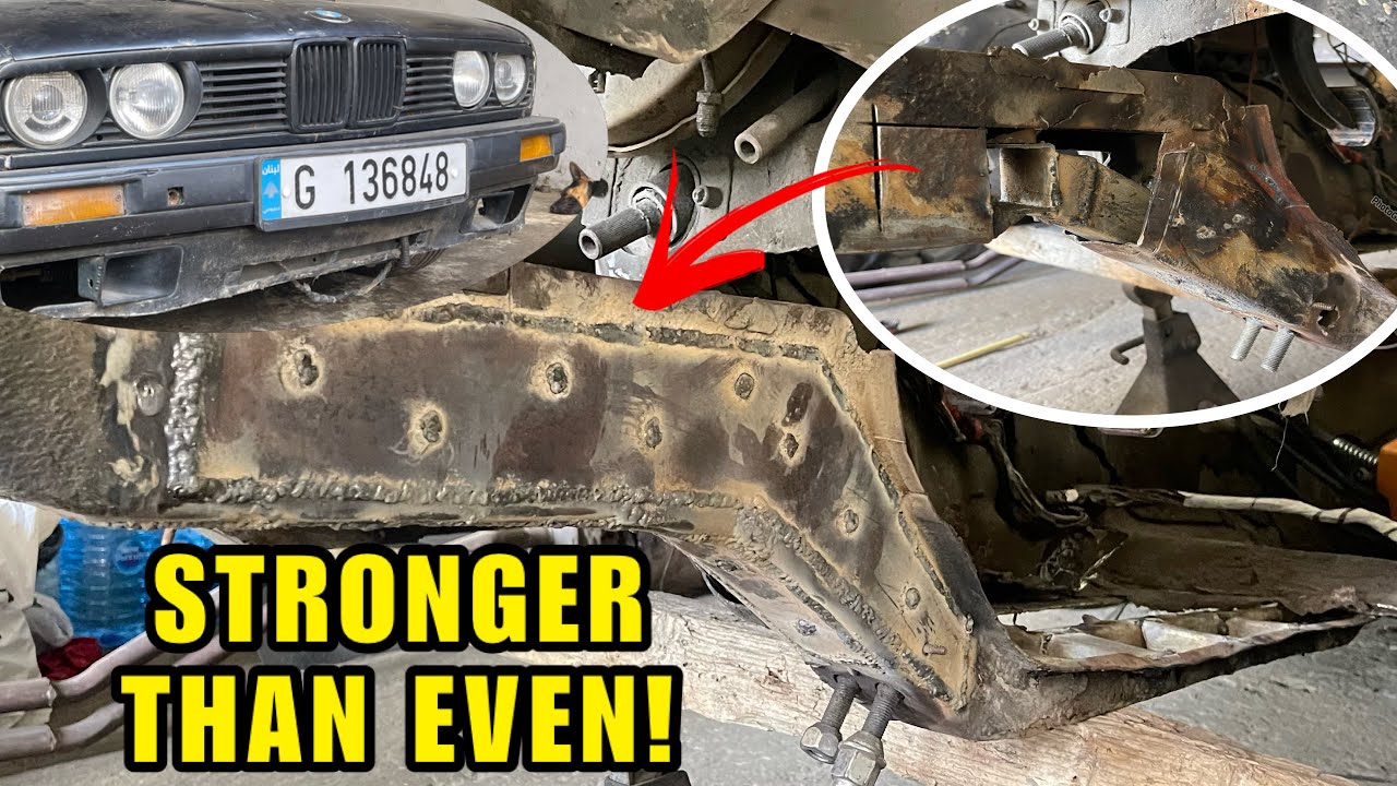 How To Fix & Reinforce a Cracked Frame Rail on a BMW E30! (Lollipop ...