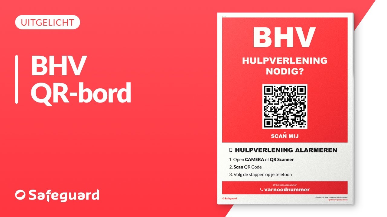 Safeguard BHV app - QR-bord - YouTube