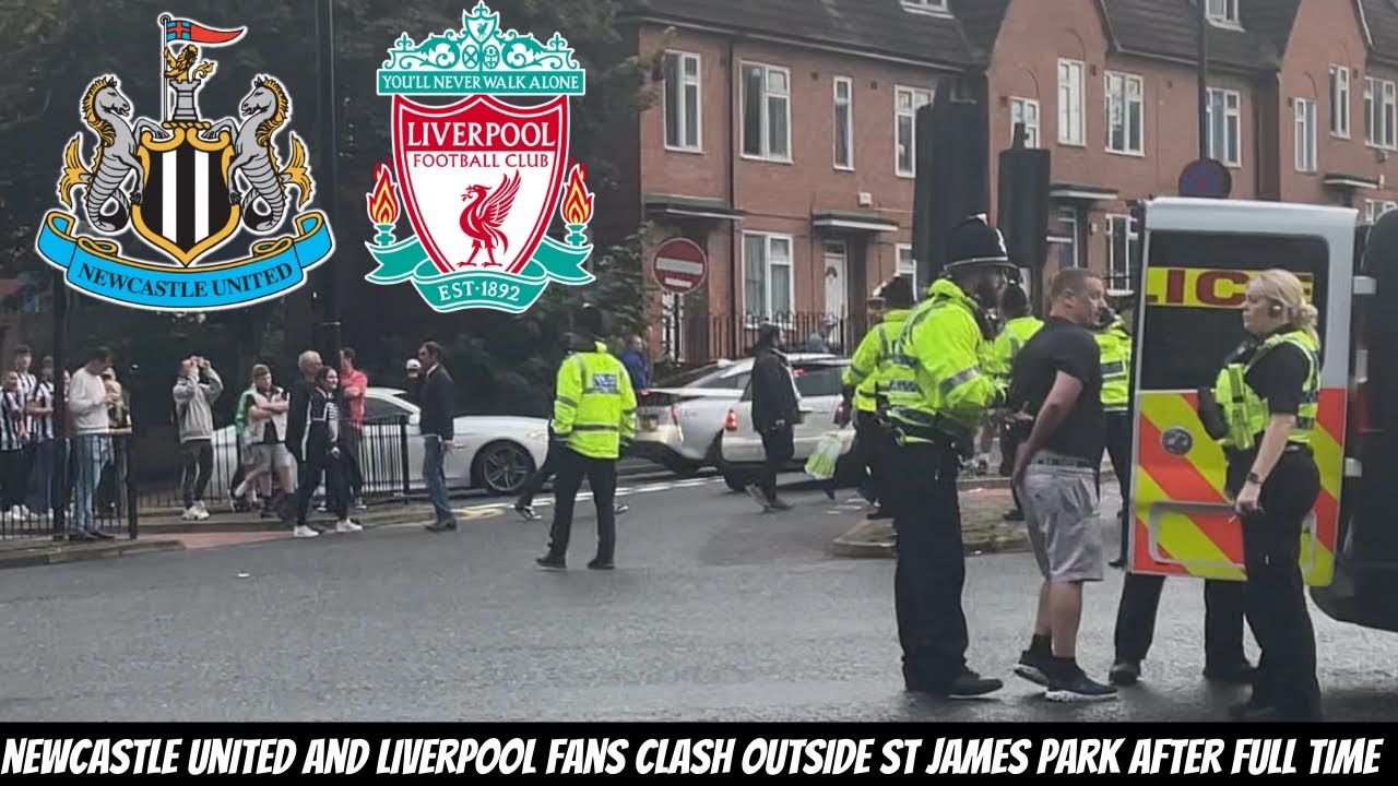Liverpool fans ARRESTED after full time in Newcastle as FANS GO LOOKING ...