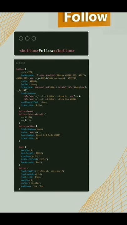 3d Button Using Html And Css Web Webdevelopment Webcode Project Learning Ning Youtube