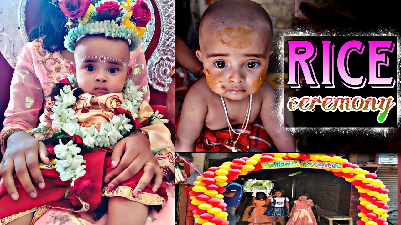 Sannik's rice ceremony // first rice ceremony // অন্নপ্রাশন ...