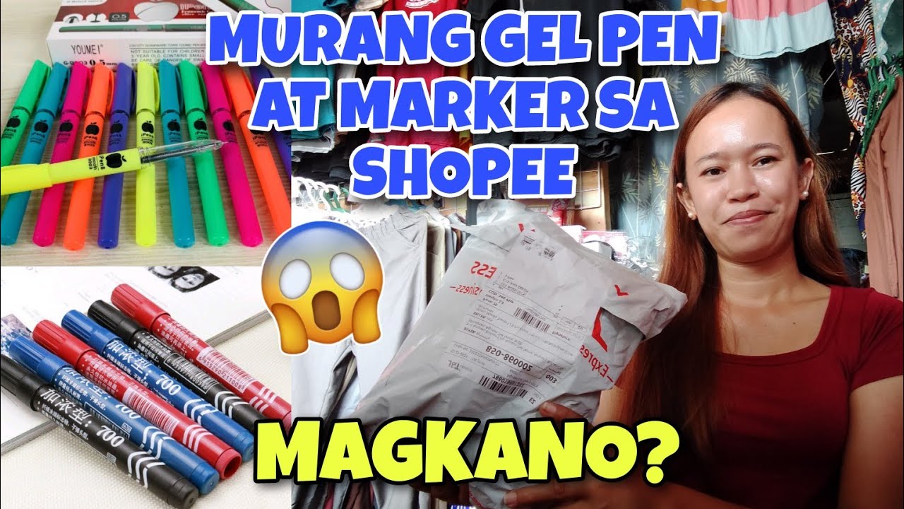 MURANG GEL PEN AT MARKER DAGDAG SA DRY GOODS STORE - YouTube