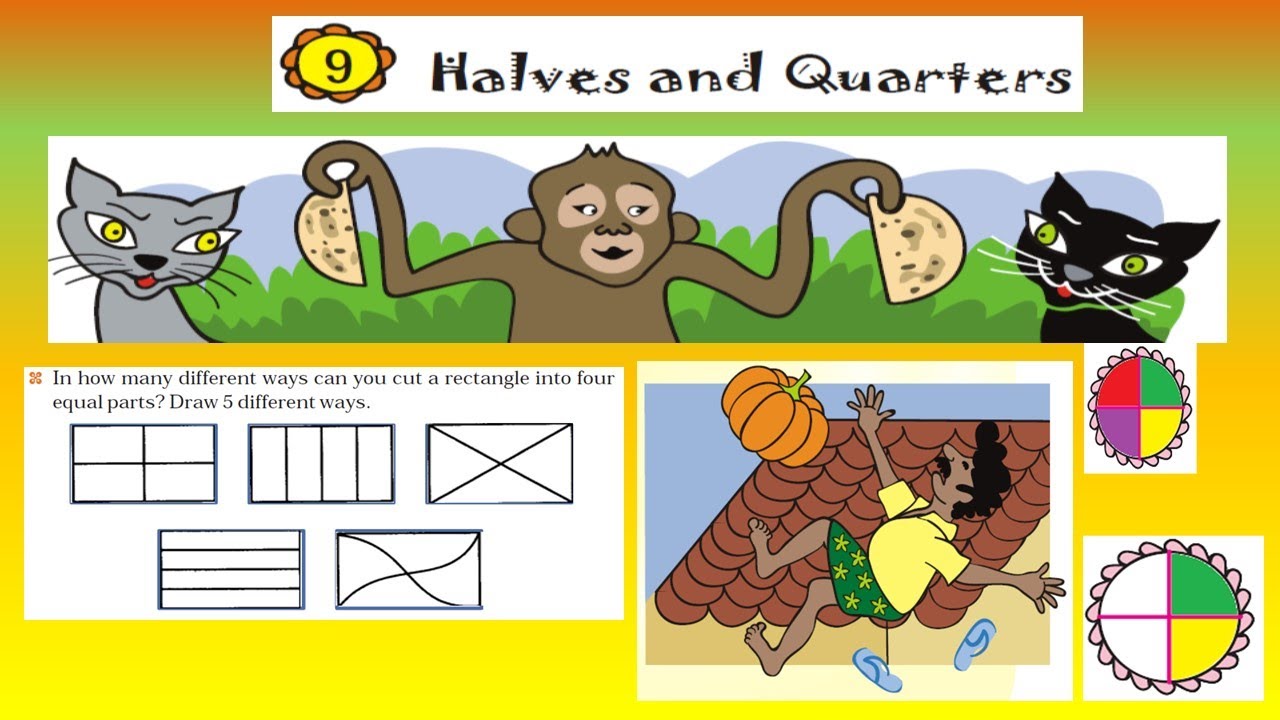 9 HALVES AND QUARTERS - YouTube