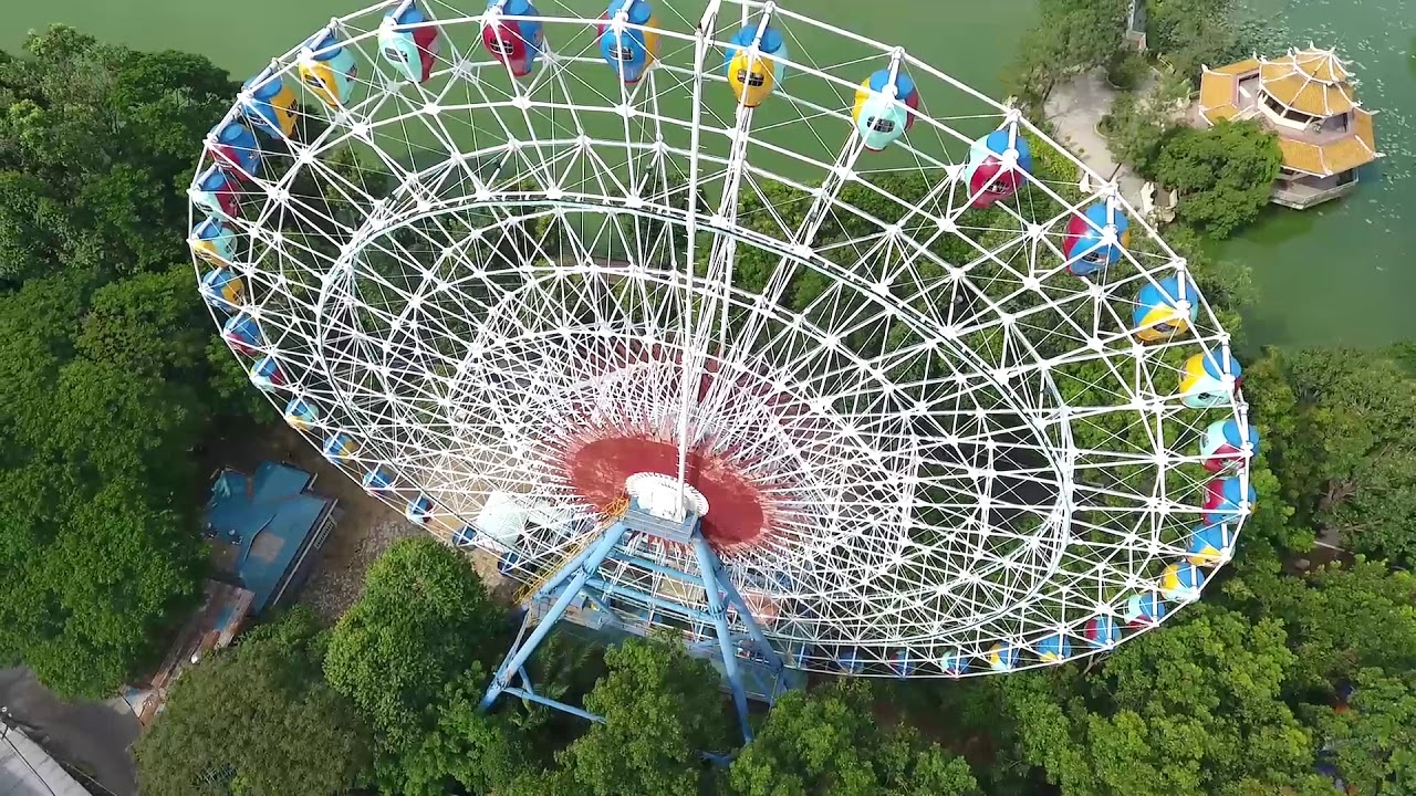 Dam Sen Park aerial view | Cùng ngắm nhìn Đầm Sen từ trên cao - YouTube