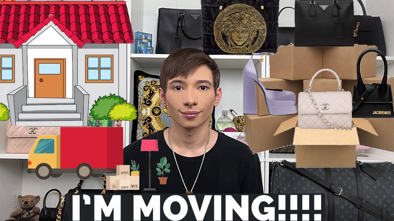 I'M MOVING!!!! Packing my entire handbag collection!!! - YouTube