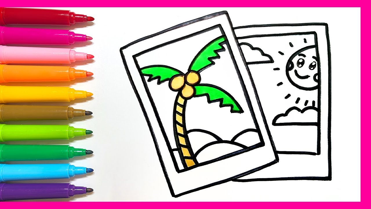 393.Draw a photo and then color it#drawing #drawingforkids #kidsvideos ...
