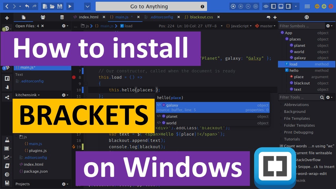 How To Install Brackets On Windows YouTube How To Install Brackets On Windows YouTube