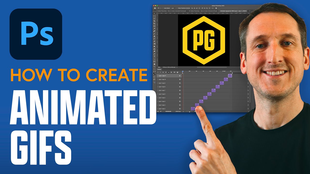 How to Create an Animated GIF - Adobe Photoshop - YouTube