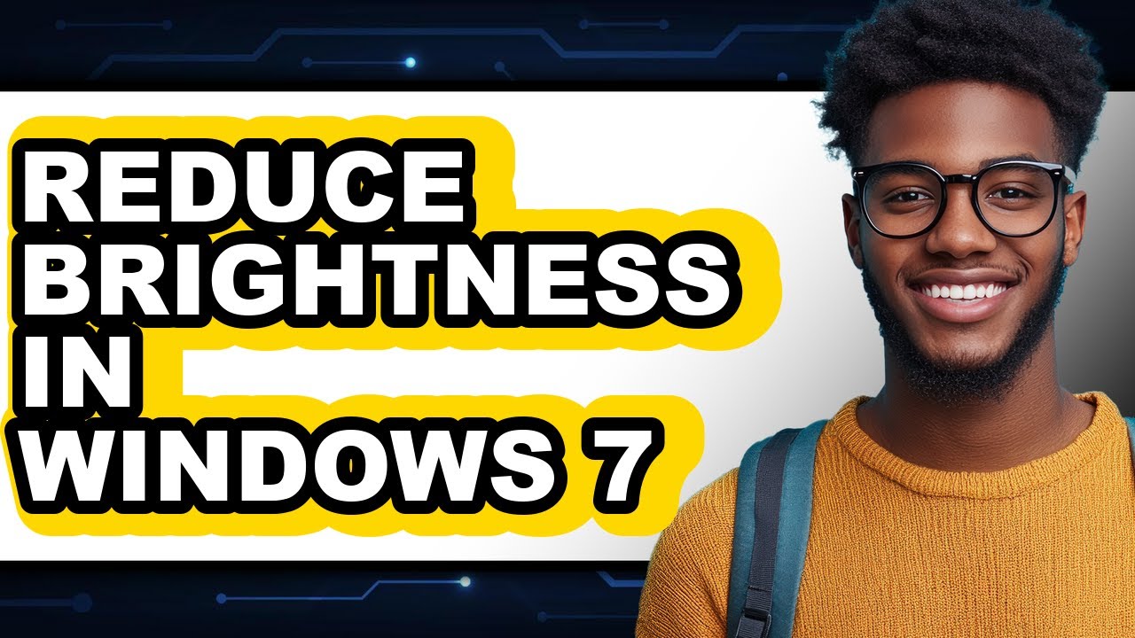 How to Reduce Brightness in Windows 7 (easy Method) - YouTube