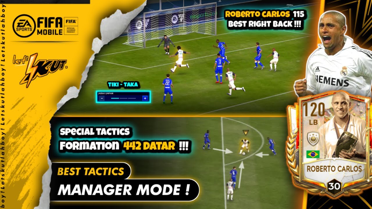 SPECIAL TACTICS FORMATION 442 DATAR ‼️ ROBERTO CARLOS 115 BEST RB ...