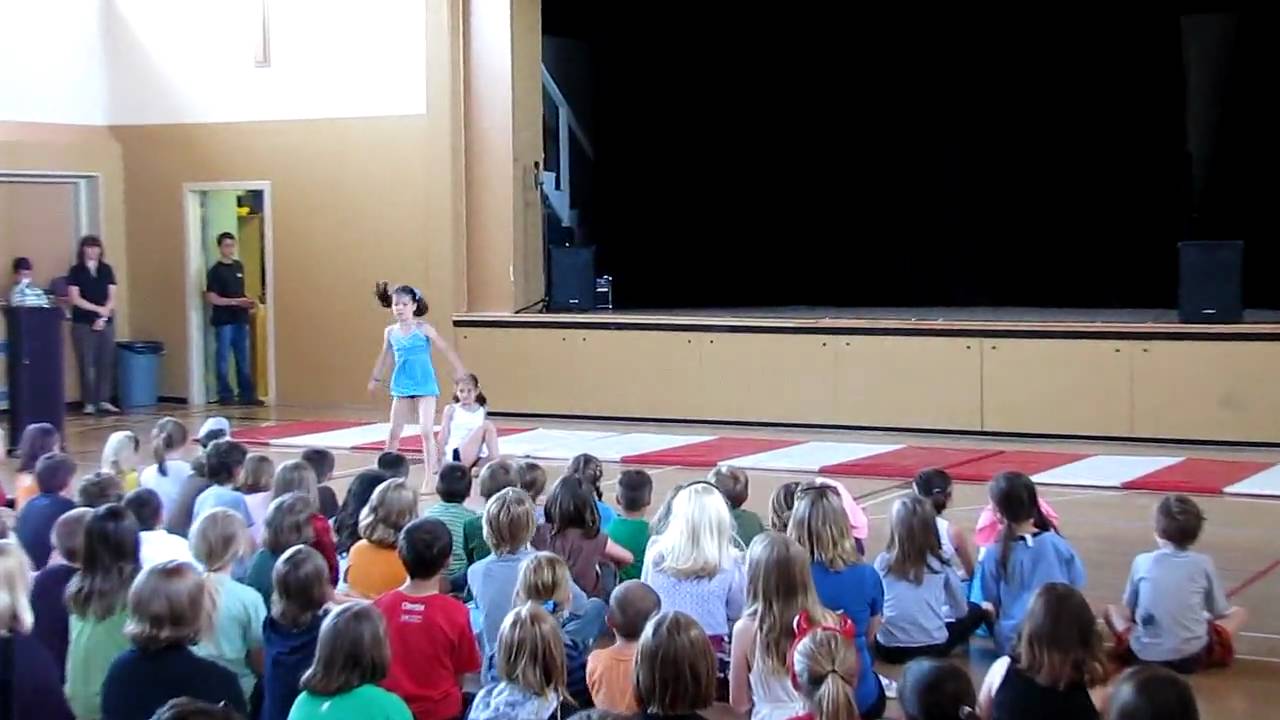 Gymnastics talent show by Shaelyn and Tara ~ - YouTube