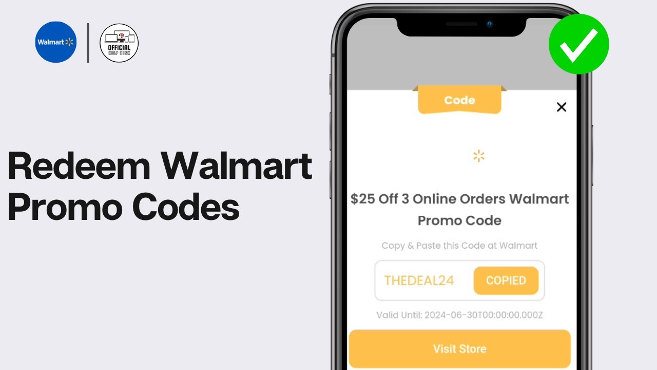 How to use Walmart Promo Codes - 2024 - YouTube
