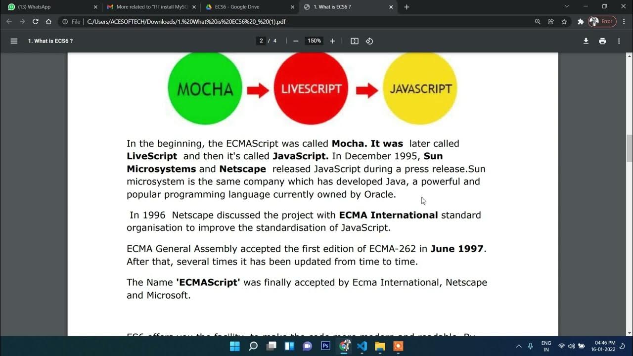 ECMAScript 6 #01 - Introduction and What Is ES6? - YouTube