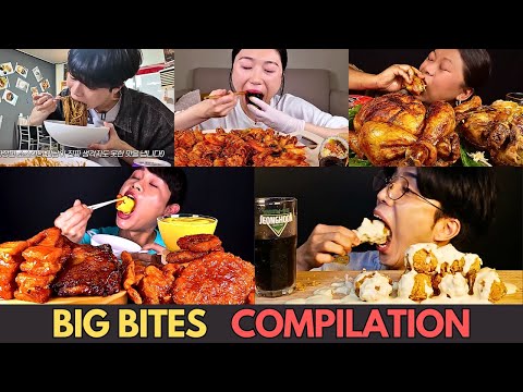 🍜🌶️🤤 ASMR | BIG BITES  | KOREAN BLACK BEAN NOODLES | NO TALKING 🎧 | MUKBANG COMPILATION