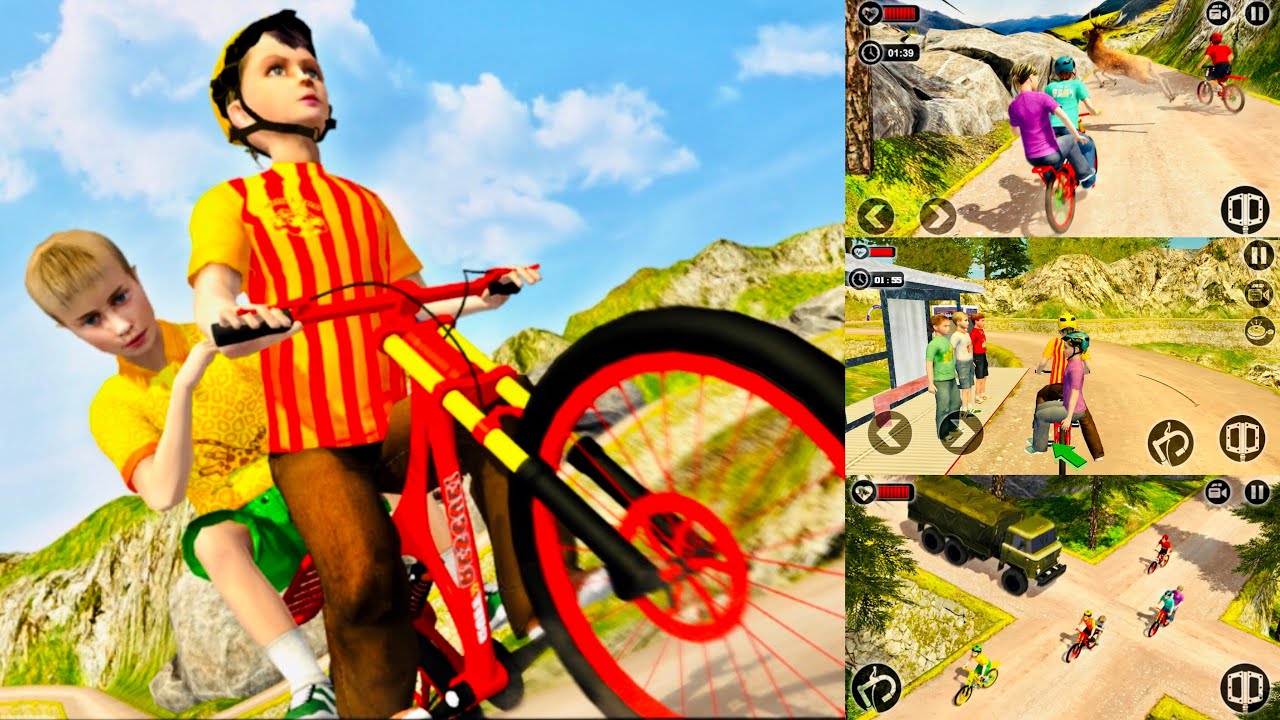Kids Bicycle Taxi Sim 2020: Offroad BMX Racing - Best Android Gameplay ...
