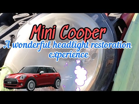 MINI COOPER a wonderful headlight restoration experience ️🇬🇧 - YouTube