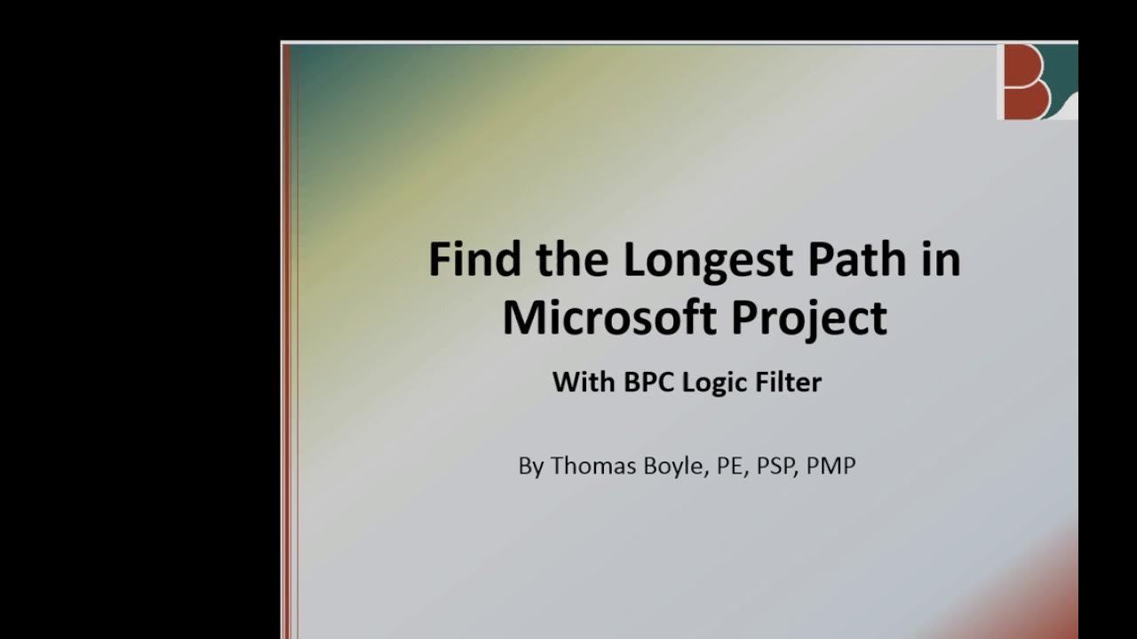 BPC Logic Filter Longest Path - YouTube