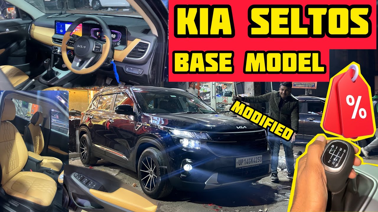 Kia Seltos HTE Modification Seltos Base Model Modified into Top Model ...