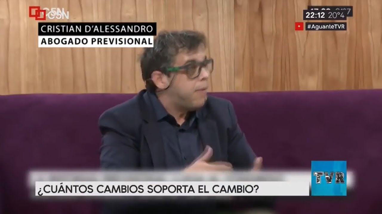 Christian D'Alessandro en TVR sobre la reforma previsional y los ...