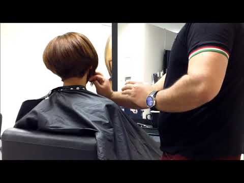 haircut on cute brunette to a great new style