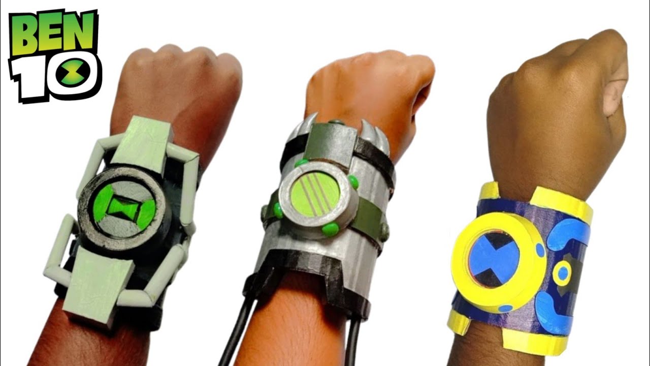Make 3 ben 10 omnitrix with cardboard/very easy to make - YouTube