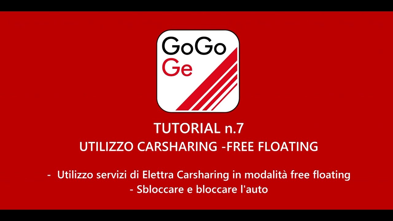GoGoGe tutorial 7 - Utilizzo Carsharing - Free Floating - YouTube