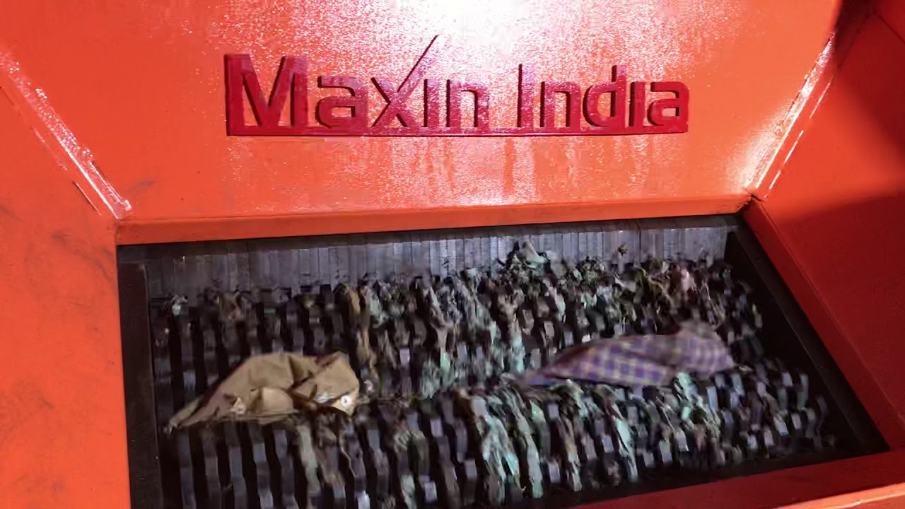 Cloth Shredding Machine, Fabric Shredder, Waste cloth Shredding Machine ...