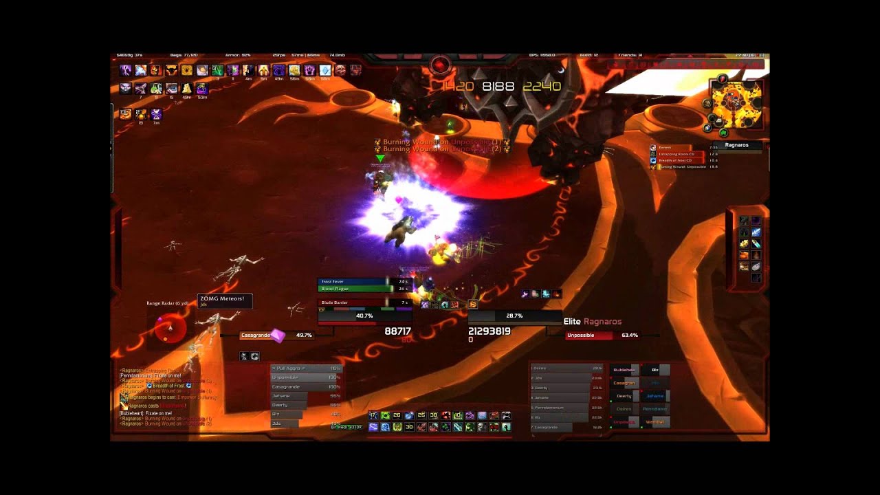 DK Tank PoV - Heroic Ragnaros (Legs Phase Only) - YouTube