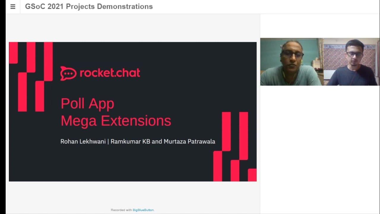 GSoC 2021 Poll App Mega Extension - YouTube