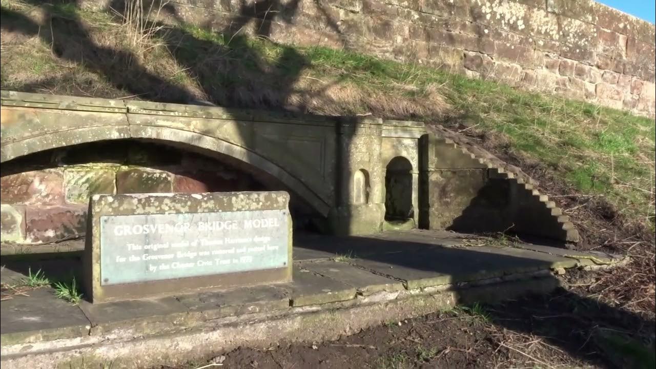 The original model for the historic (built 1832) Grosvenor Bridge Chester Cheshire England 25.1. ...
