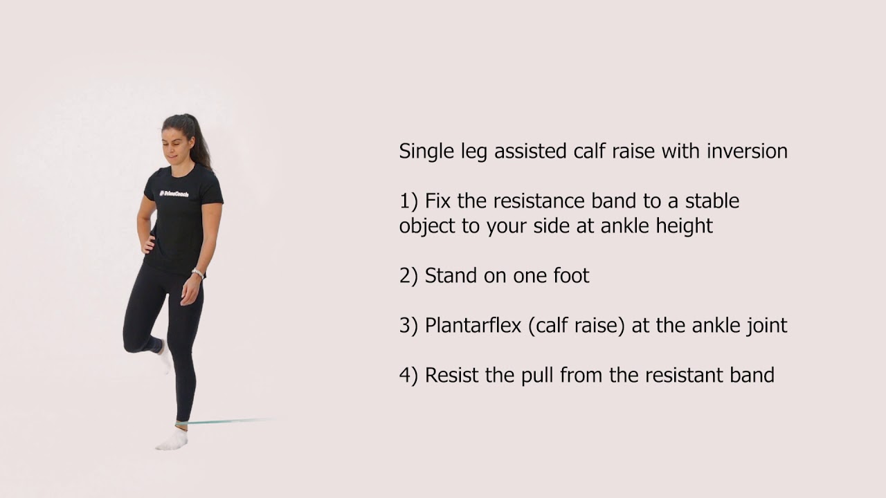 Single leg calf raise with inversion - YouTube