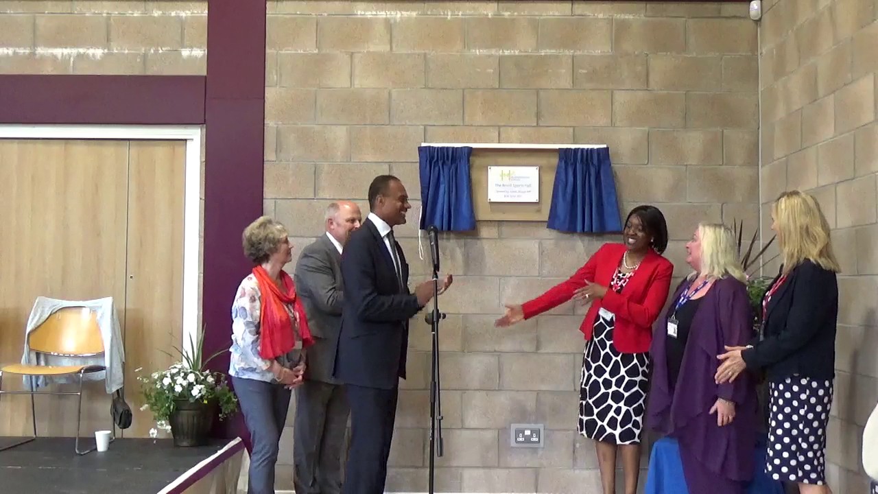 Heathermount School Official Unveiling of New Sports Hall Plaque - YouTube